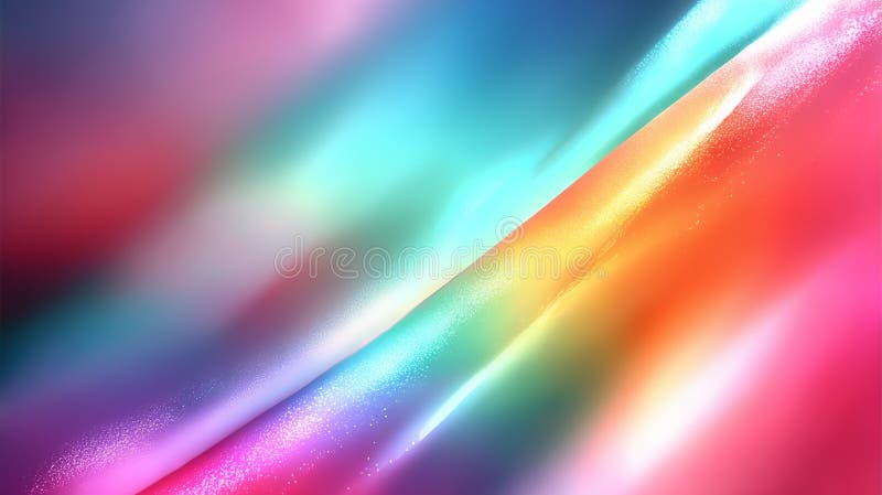 Colorful Gradient Waves with Shimmering Particles in Motion, Featuring ...