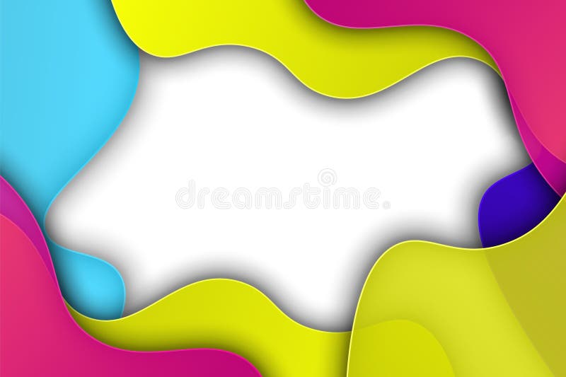 Colorful Gradient Wavy with Shadow. Wave Background Stock Vector ...