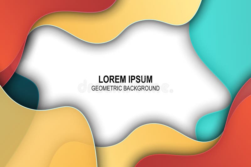 Colorful Gradient Wavy with Shadow. Wave Background Stock Vector ...