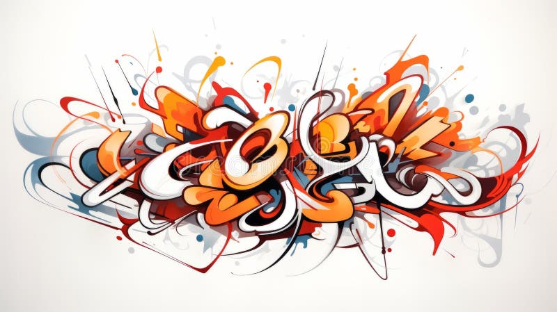 Colorful Graffiti Art with Character Design and Calligraphy-inspired ...