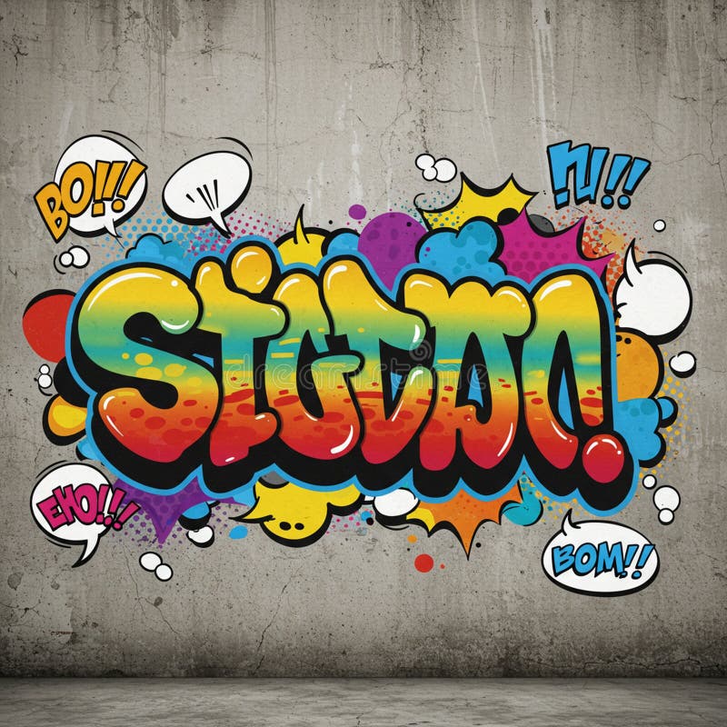 Colorful Graffiti Word Stock Illustrations – 4,583 Colorful Graffiti ...