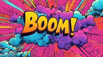 Colorful Graffiti Art Exploding with a Boom Comic Style Effect and ...