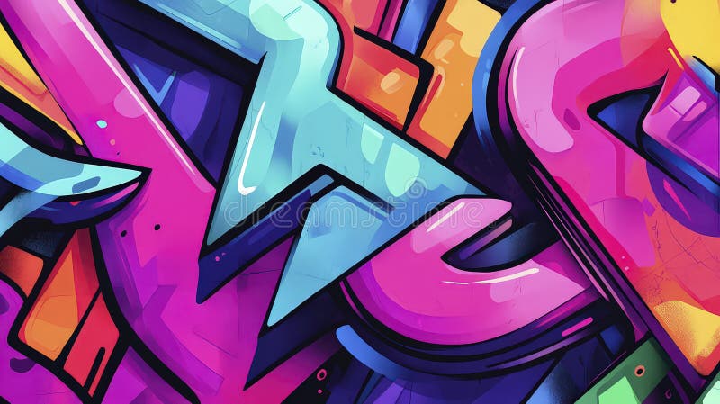 Colorful Graffiti Background, Graffiti Wallpaper, Abstract Colored ...