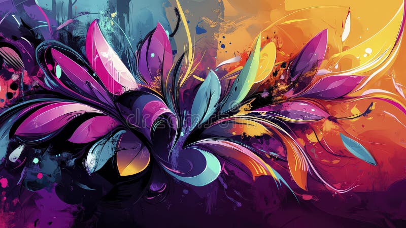 Colorful Graffiti Background, Graffiti Wallpaper, Abstract Colored ...
