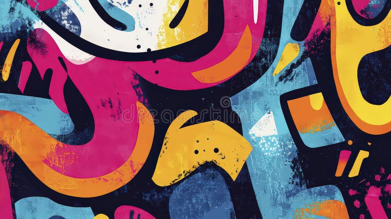 Colorful Graffiti Background, Graffiti Wallpaper, Abstract Colored ...
