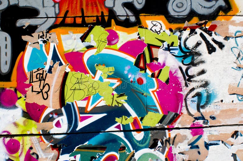 Colorful Graffiti editorial stock photo. Image of multicolored - 53169753
