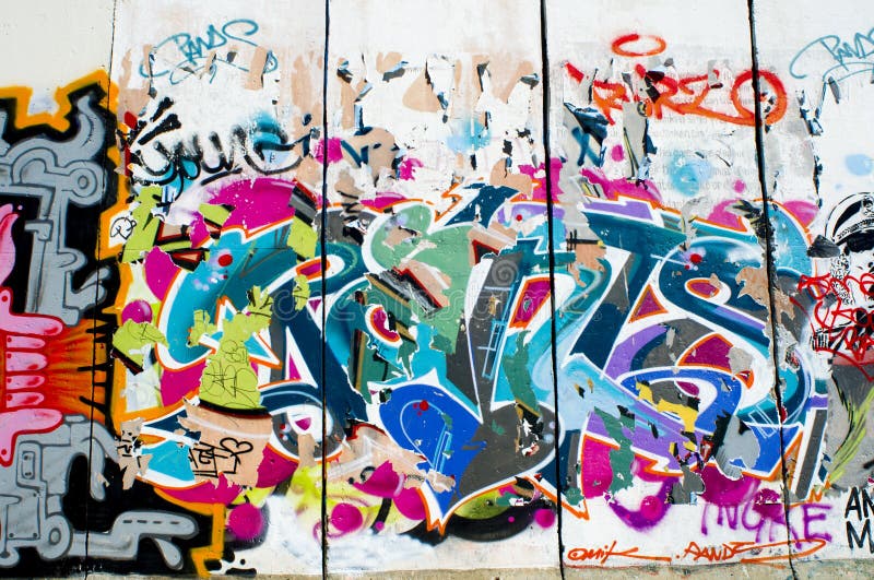 Colorful Graffity editorial stock photo. Image of movement - 55278758