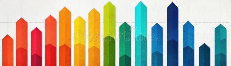 Colorful Graph Representing Data Trends and Statistics in a Vibrant ...