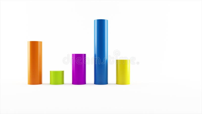 Colorful Graphic Bar Chart Animation Stock Video - Video of financial ...