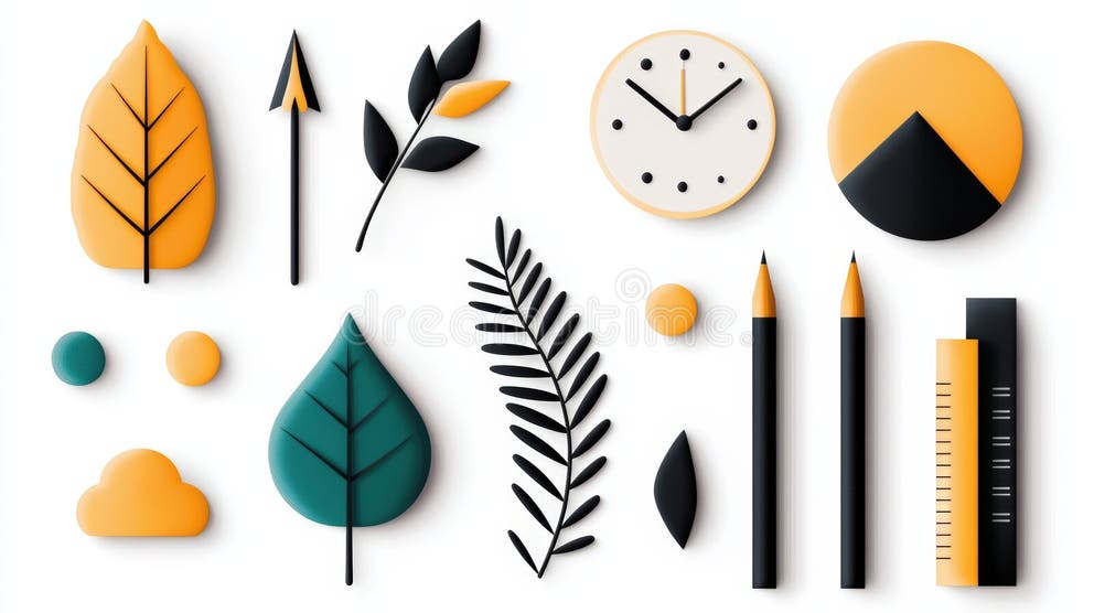 Colorful Graphic Design Elements Layout Stock Illustration ...