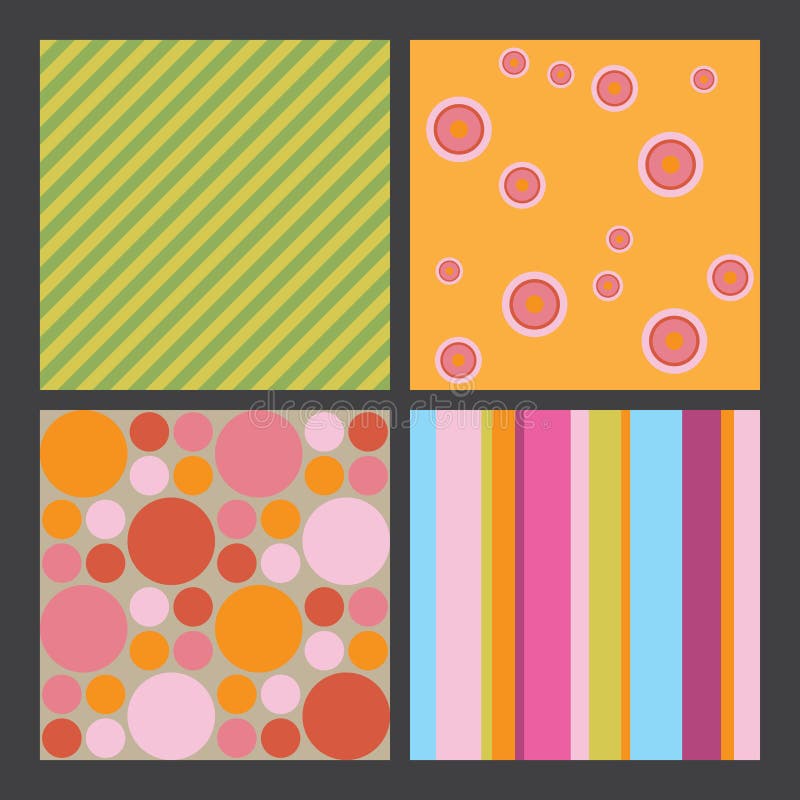 4_colorful_graphic_patterns Stock Vector - Illustration of seamless ...