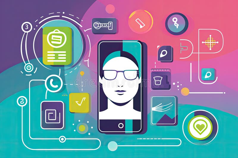 A Colorful Graphic Showing in the Center of the Graphic is a Large ...