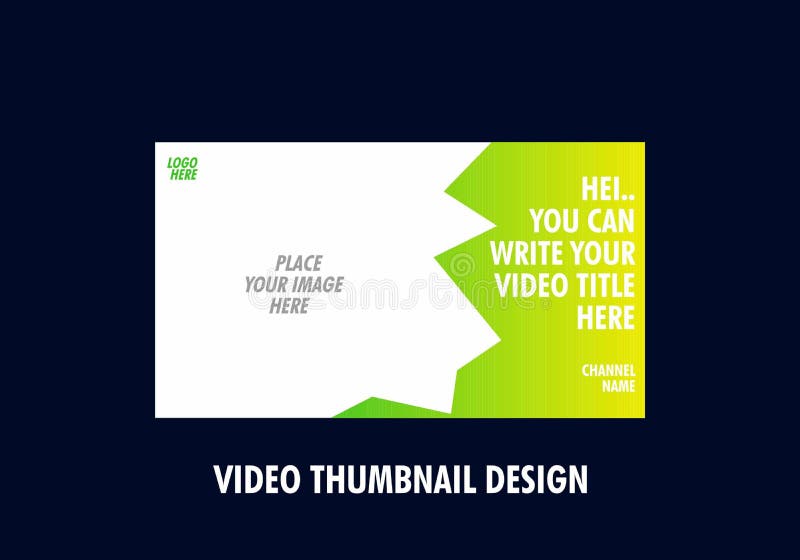 Colorful Graphic of Video Thumbnail Stock Vector - Illustration of ...