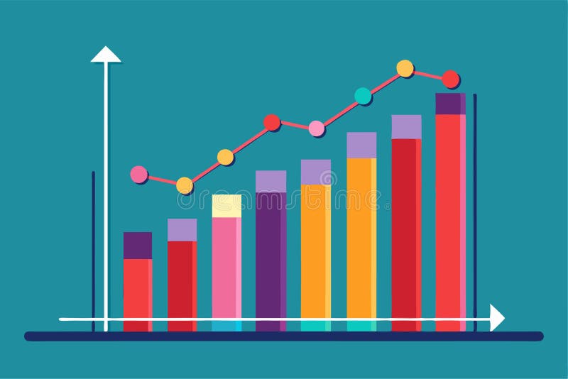 Colorful Graphs Illustrate Digital Transformation with Varied Heights ...