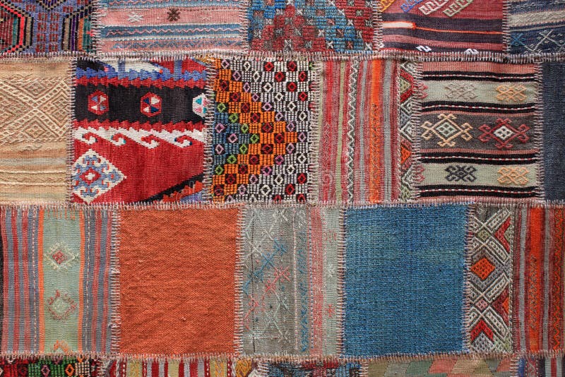Colorful Greek Carpet Handcrafted Stock Image - Image of wool, handmade ...