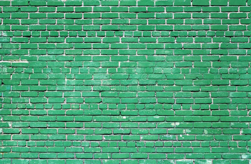 Colorful Green Brick Wall Texture Background. Green Brick Wall Texture ...