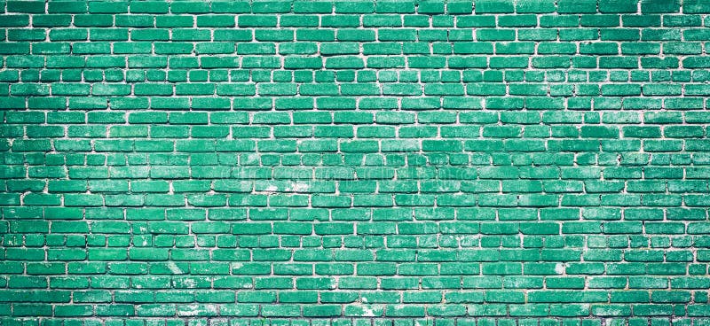 Colorful Green Brick Wall Texture Background. Green Brick Wall Texture ...