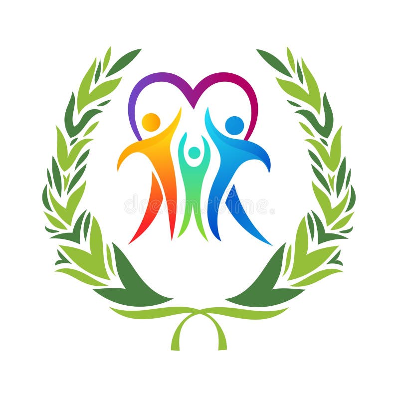 Colorful Green Color Tree Logo. Stock Illustration - Illustration of ...