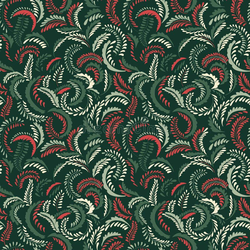 Colorful Green Monogram Branches in Tiny Shapes Dots, Drops, Spots ...