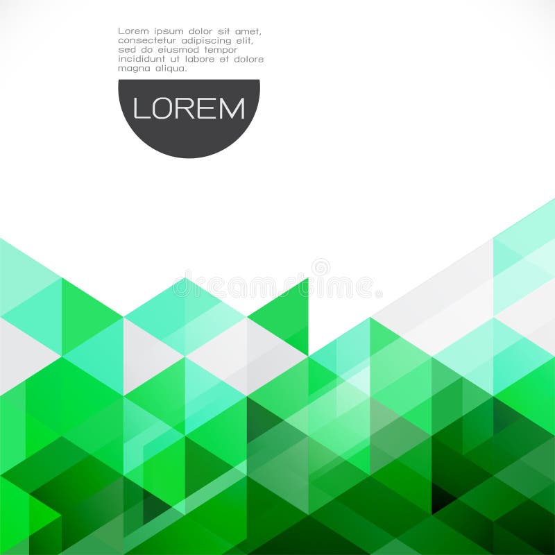 Colorful Green Transparency and Overlapping Triangle Background with ...