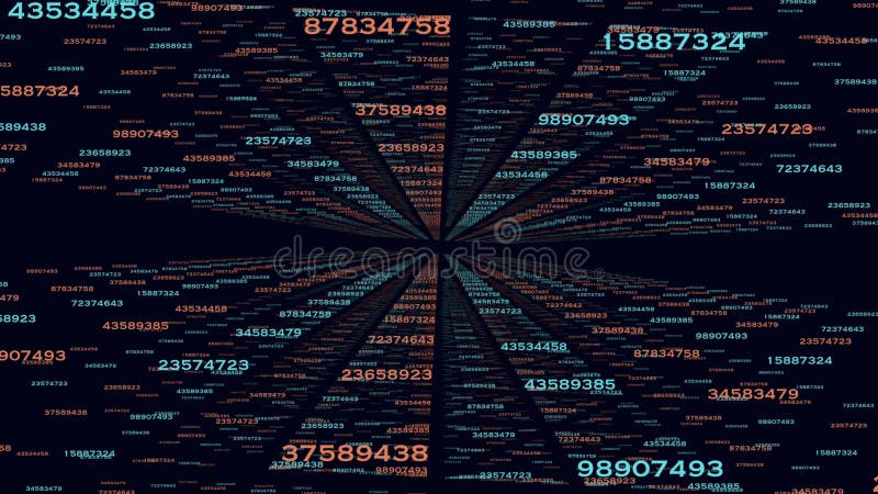 Colorful Grid Of Numbers Forms Complex Pattern Stock Footage Video Of Grid Mathematical