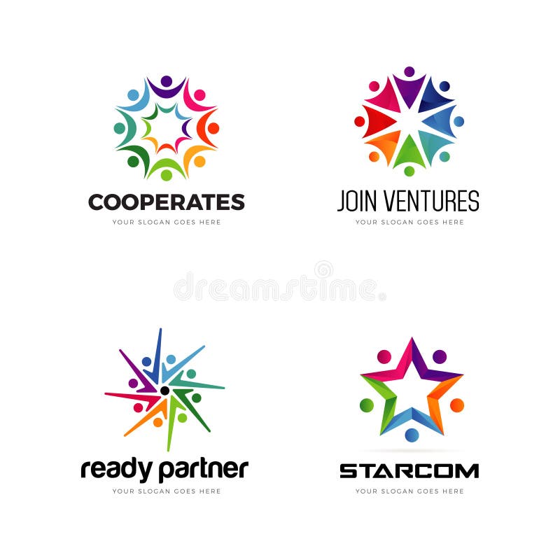 Community Logo Set Stock Illustrations – 17,541 Community Logo Set ...
