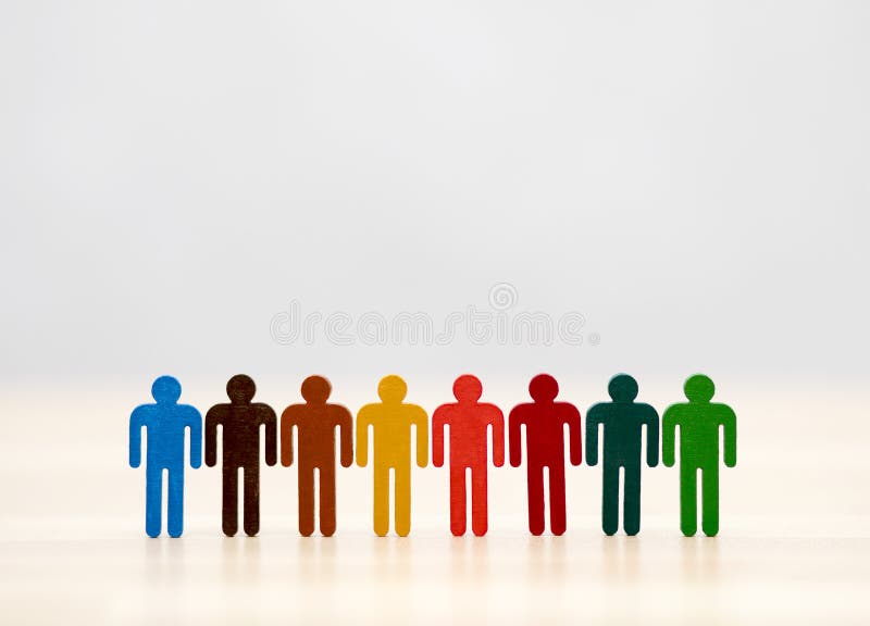 Colorful Group of People Figures Stock Photo - Image of figures ...
