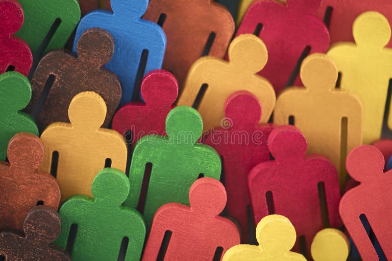 Colorful Group of People Figures Stock Image - Image of multicolor ...