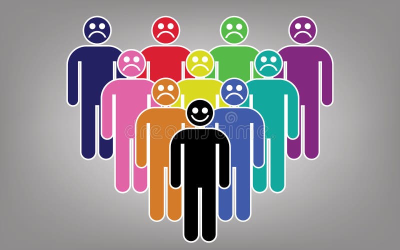 Colorful group of people stock vector. Illustration of happy - 95202822