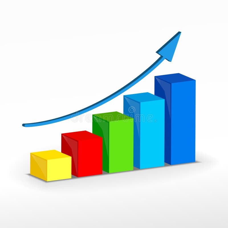 Colorful growth bar chart stock vector. Illustration of yellow - 29696742 Colorful growth bar chart stock vector. Illustration of yellow - 29696742