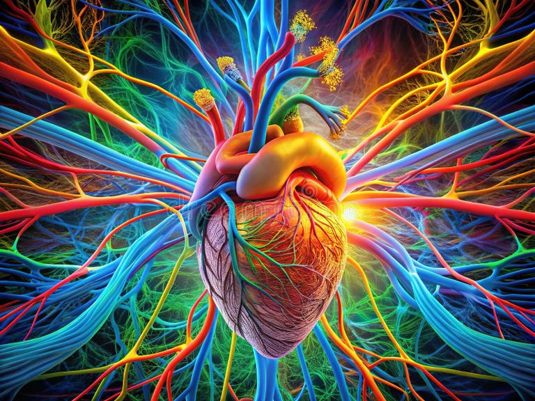 A Colorful Guide To the Human Hearts Electrical Conduction System ...