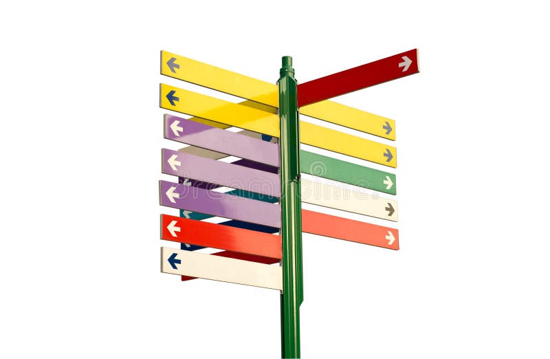 Colorful Guideposts Stock Illustrations – 7 Colorful Guideposts Stock ...