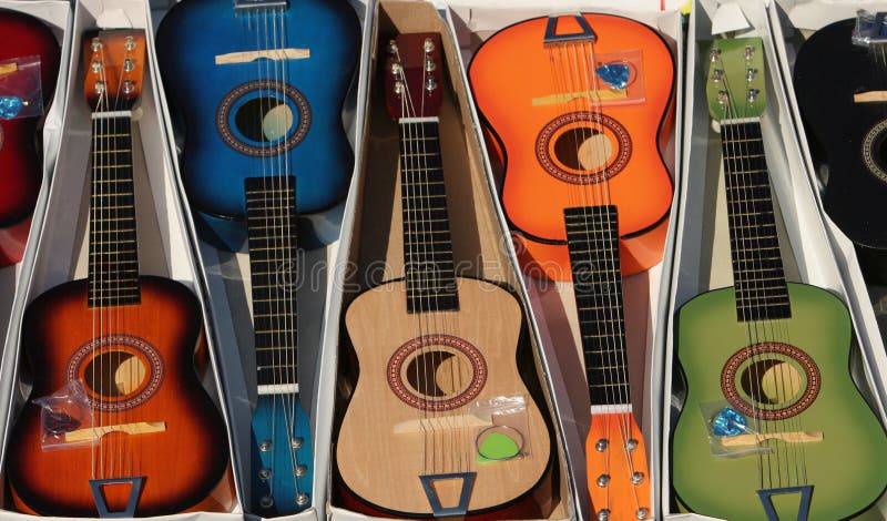 Rainbow guitars stock photo. Image of rainbow, sunny, strings - 1013012