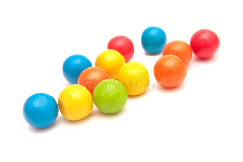 Colorful gumballs. stock photo. Image of macro, childhood - 7861302
