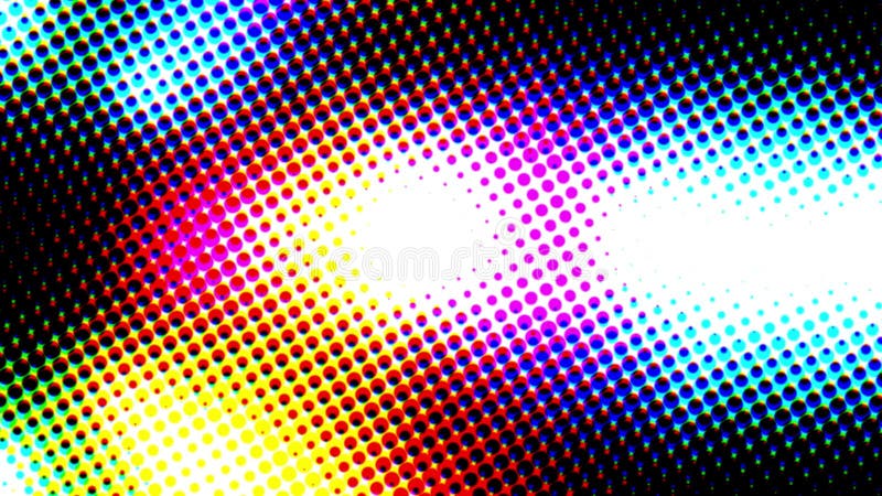 Colorful Half Tone Dot in Glow Pattern Stock Footage - Video of ...