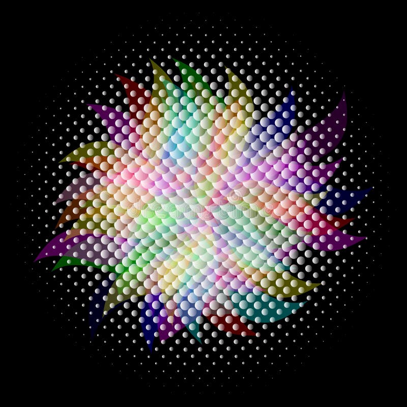 Colorful halftone, stock vector. Illustration of effect - 18630419