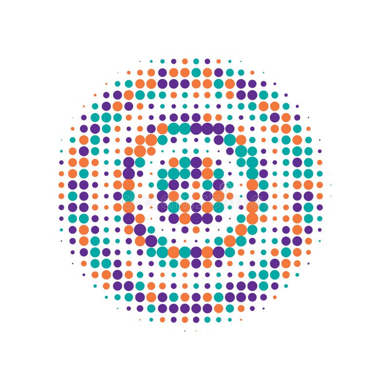 Colorful Halftone Background. Abstract Art. Texture Art. Dot Half ...
