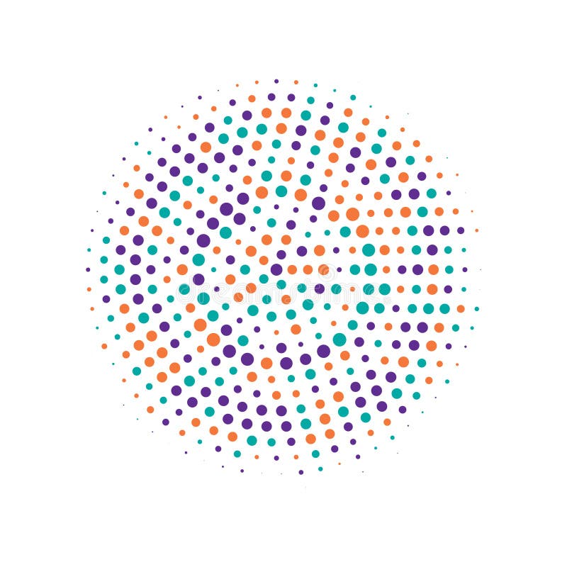 Colorful Halftone Background. Abstract Set. Texture Modern. Dot Half ...