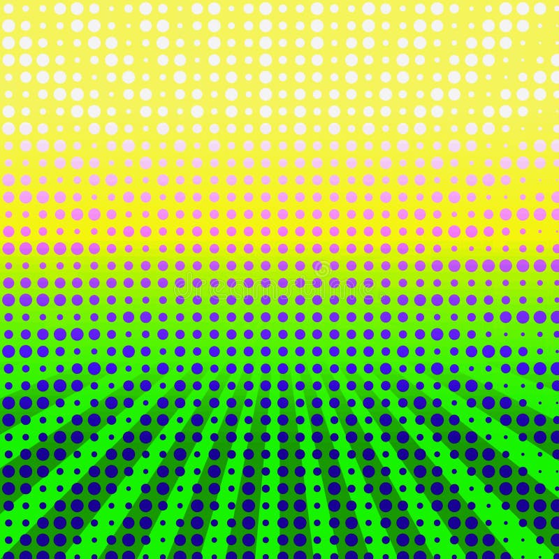 Colorful Halftone Burst stock illustration. Illustration of drop - 4914119