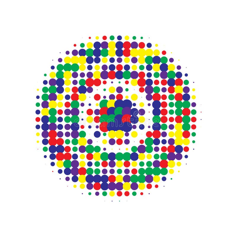 Red Halftone Gradation. Vector Illustration. Abstract Shape. Texture ...