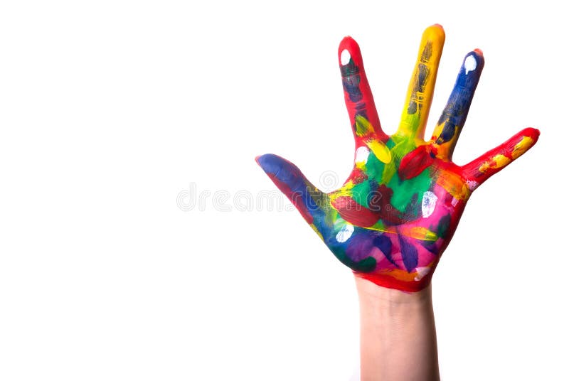 Two Colorful Hands Forming a Heart V1 Stock Image - Image of heart ...
