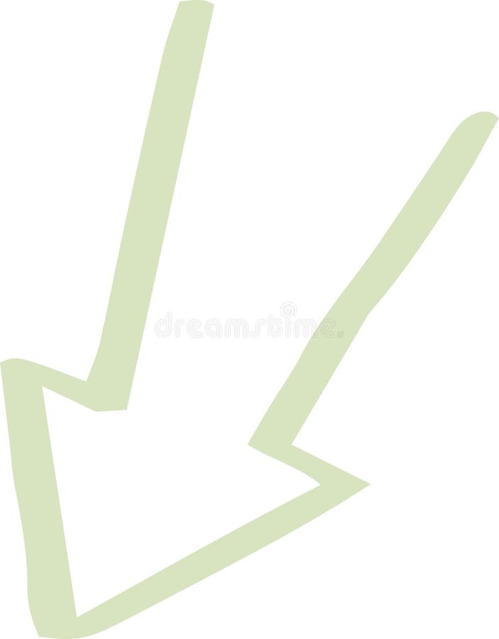 Colorful Hand Drawn Cute Various Appearance Arrows Stock Vector ...