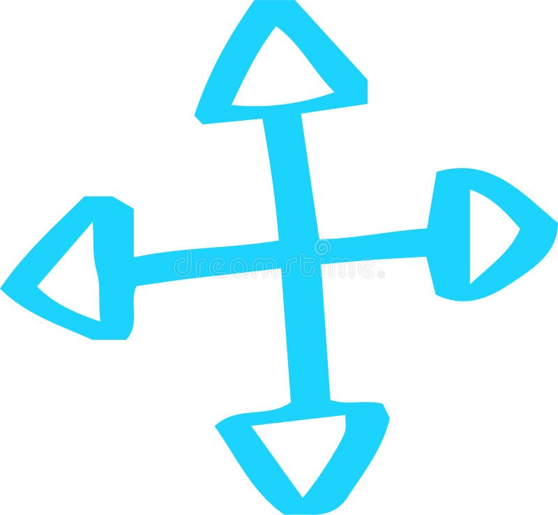 Colorful Hand Drawn Cute Various Appearance Arrows Stock Vector ...