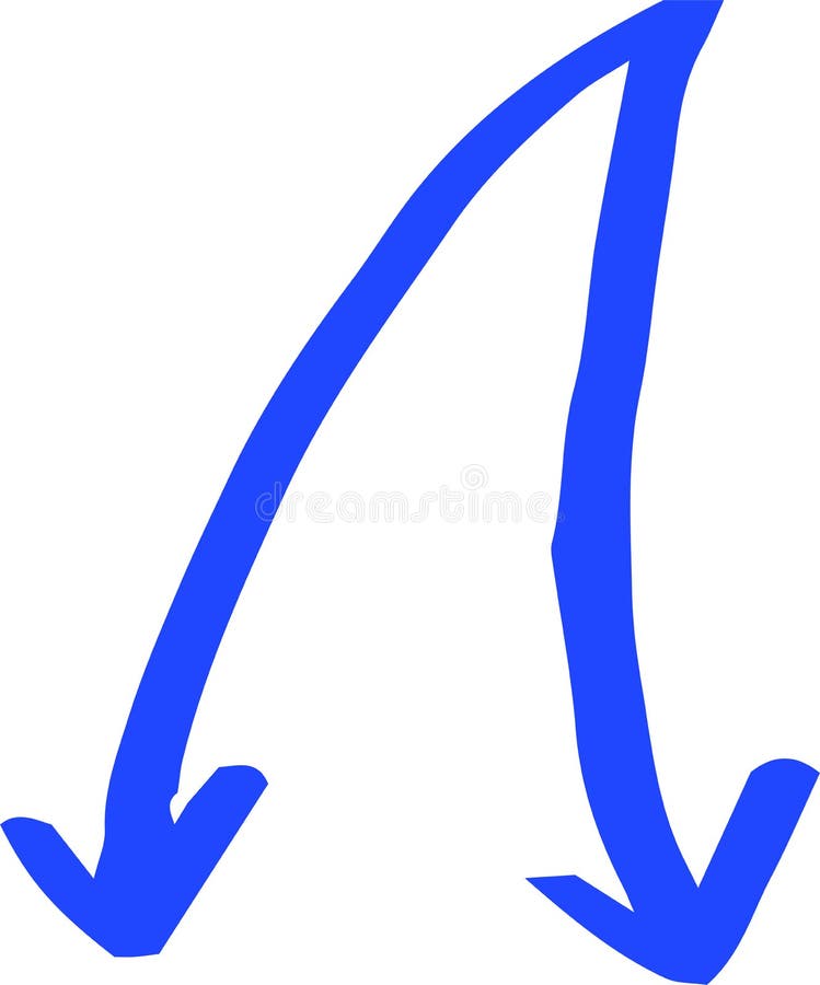 Colorful Hand Drawn Cute Various Appearance Arrows Stock Vector ...