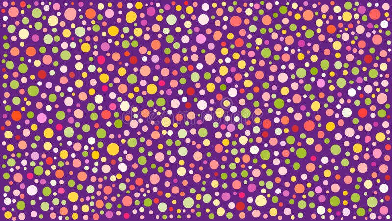 Colorful Hand Drawn Dots Abstract Background Stock Illustration ...