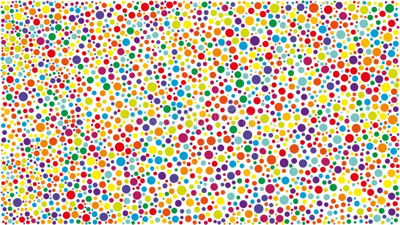 Colorful Hand Drawn Dots Abstract Background Stock Illustration ...