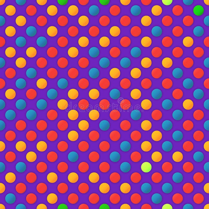 Colorful Hand Drawn Dots Abstract Background Stock Illustration ...