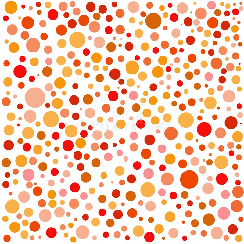 Colorful Hand Drawn Dots Abstract Background Stock Illustration ...