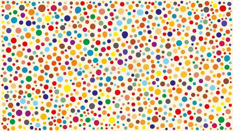 Colorful Hand Drawn Dots Abstract Background Stock Illustration ...