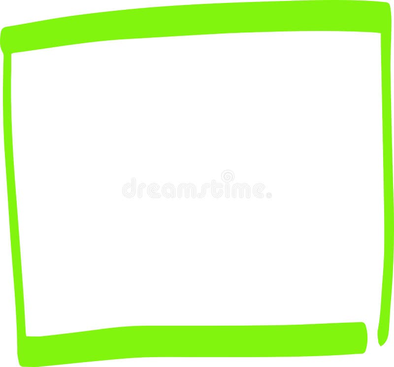 Colorful Hand-drawn Rectangle Stock Vector - Illustration of text ...